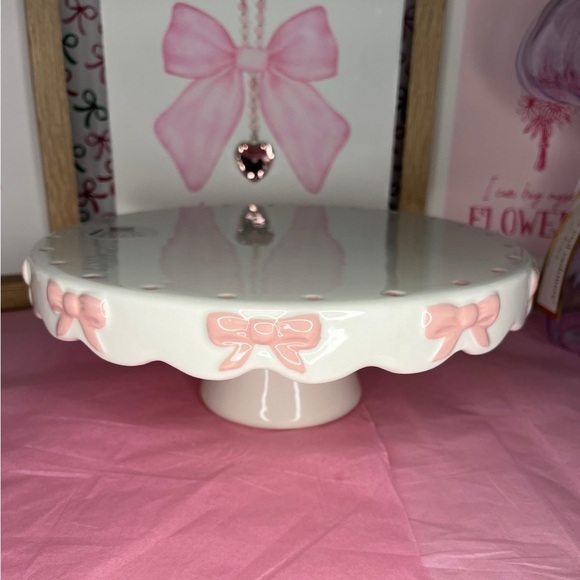 Dining | Pink Bow Cakedessert Stand Riser | Poshmark